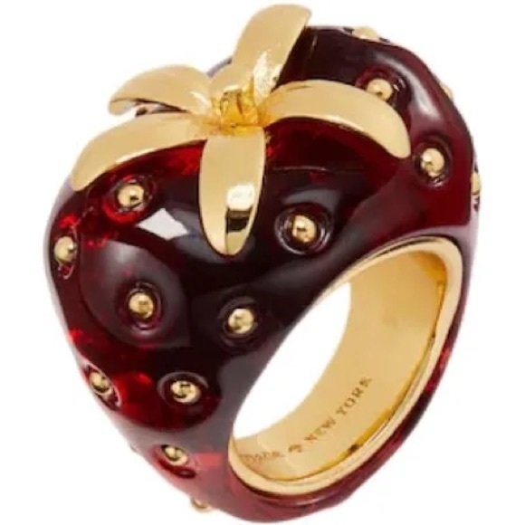kate spade | Jewelry | Nwt Kate Spade Tuttifrutti Strawberry Ring ...